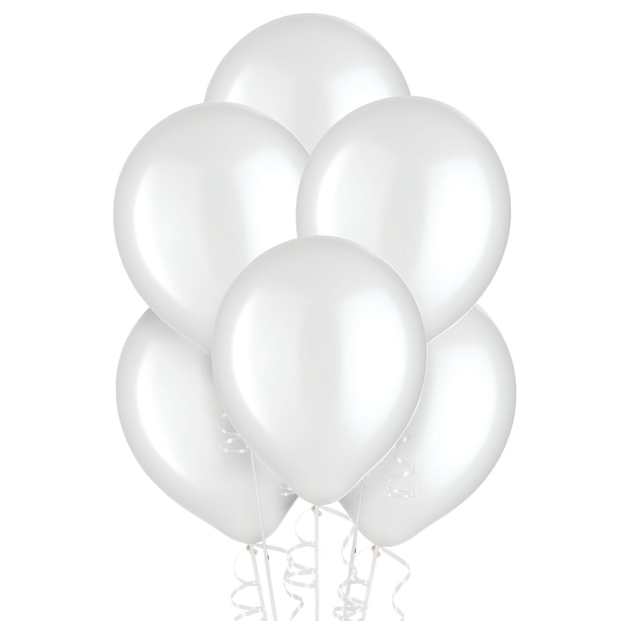 15ct 12in White Pearl Balloons Party City